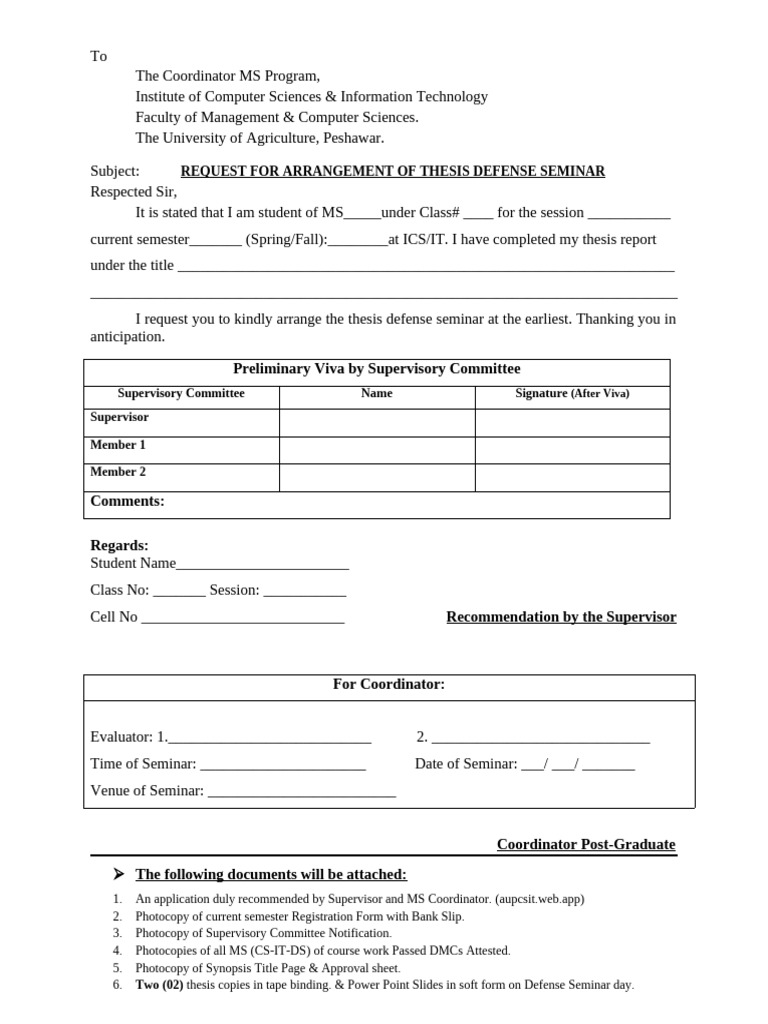 Ms Thesis Defense Seminar Pdf