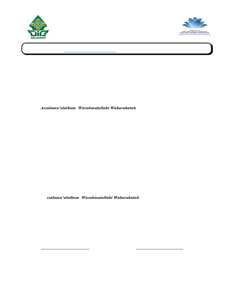 Surat Permohonan Drumband | PDF