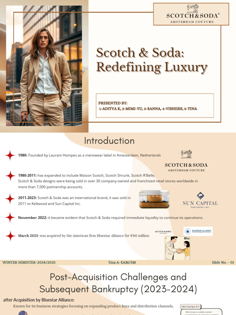 Scotch & Soda: Bankruptcy and Revival Strategies | PDF | Brand | Luxury ...