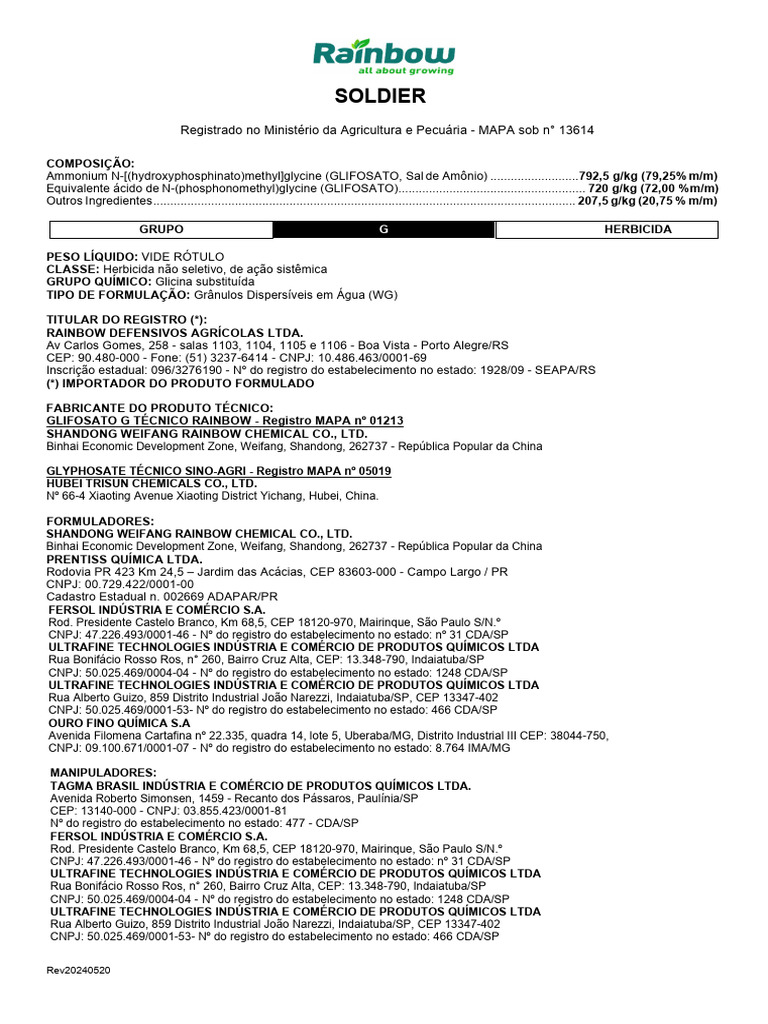 Bula Soldier Rev20240520 | PDF | Ferimento | Nuvem