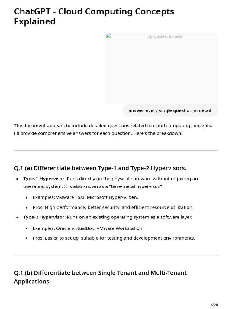 ChatGPT - Cloud Computing Concepts Explained | PDF | Cloud Computing ...