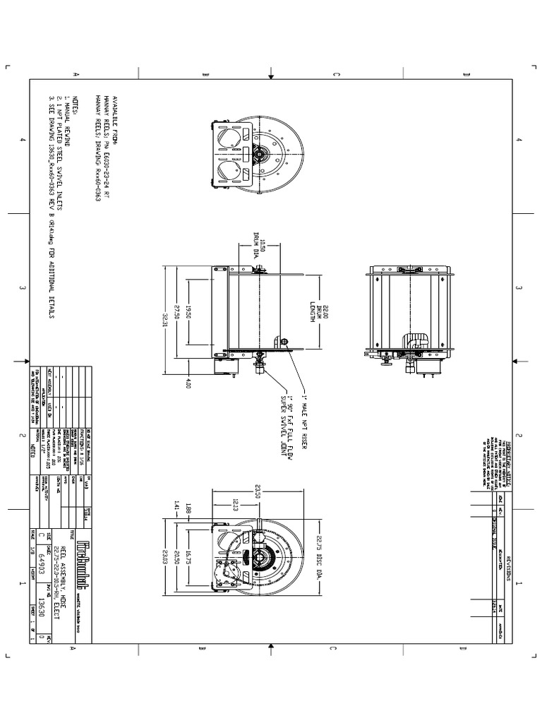 13630 Reel Dimensions | PDF