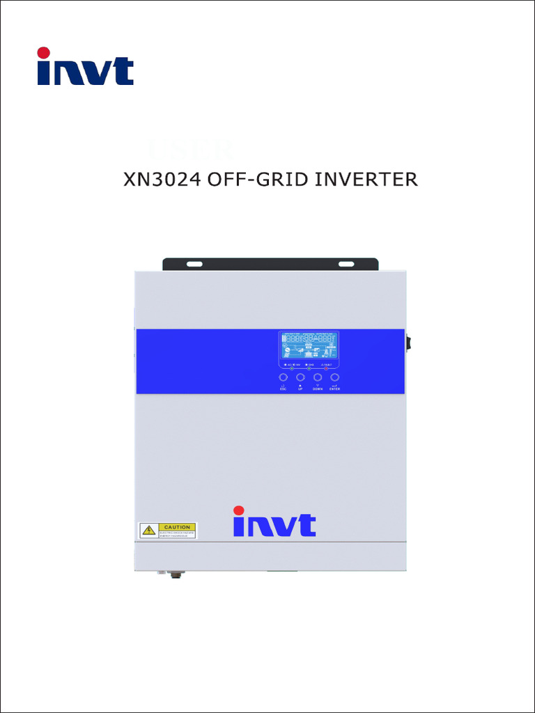 INVT XN3024 Off Grid Inverter User Manual | PDF