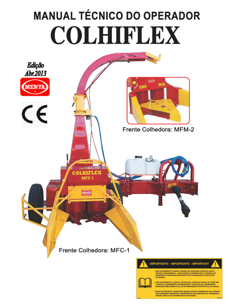 Menta Colhiflex MFC-1 | PDF | Trator | Parafuso