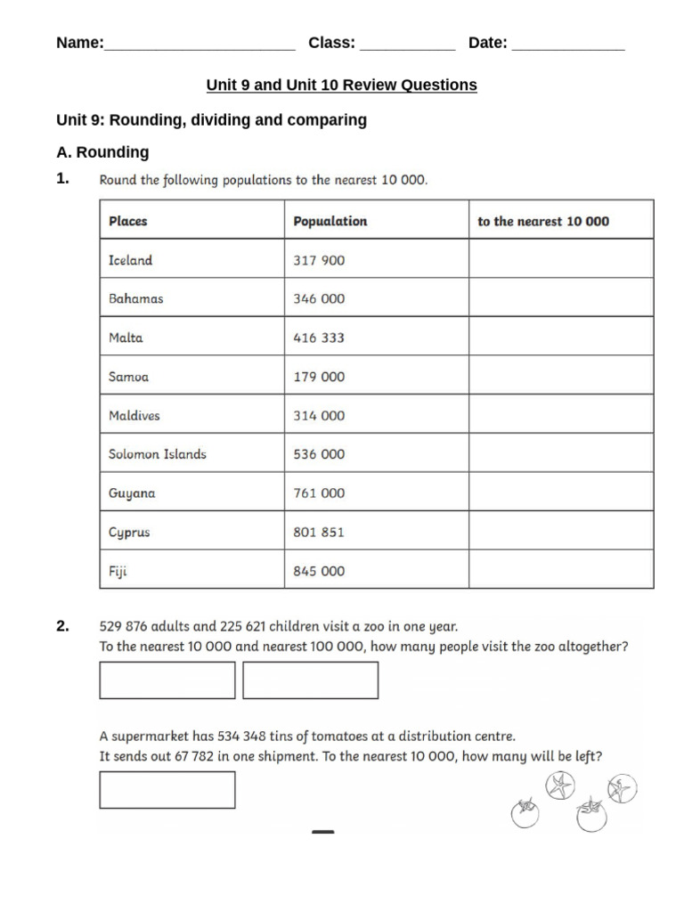 U9 + U10 Test Review Questions | PDF