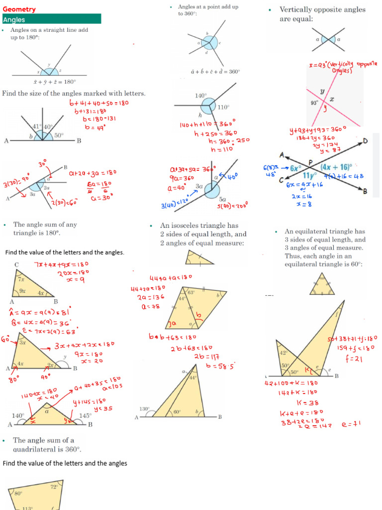 Geometry Notes | PDF
