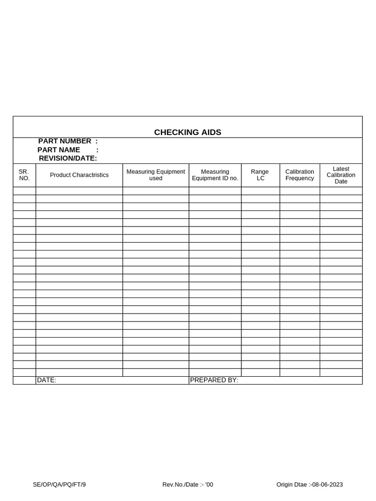 FT - Checking Aids | PDF