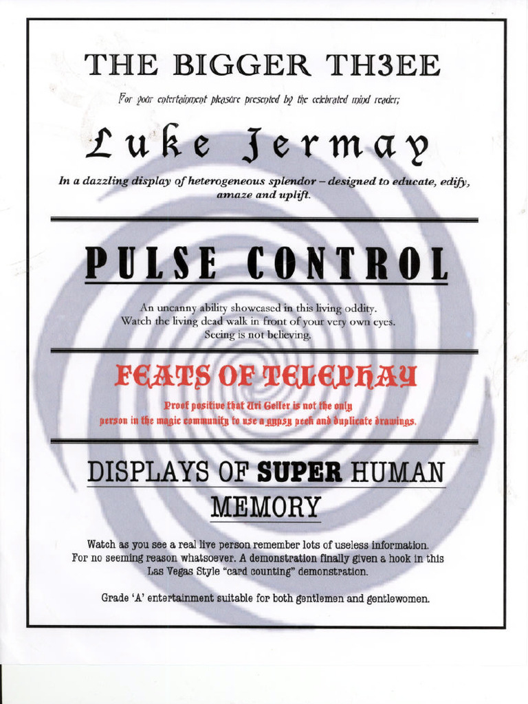Luke Jermay - The Bigger Three | PDF