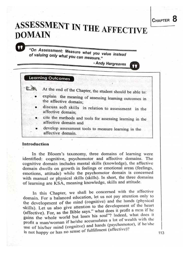 Lesson-7-Assessment-in-the-Affective-Domain | PDF