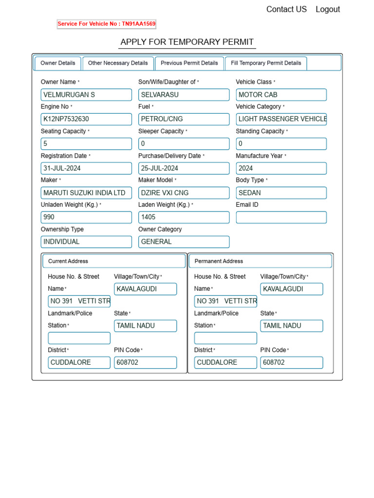 VAHAN 4.0 (Online Permit) | PDF | Car Body Styles | Automotive Industry