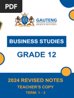 A Level Business Studies Revision Notes | PDF