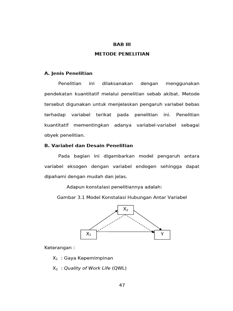 Contoh BAB III Tesis | PDF