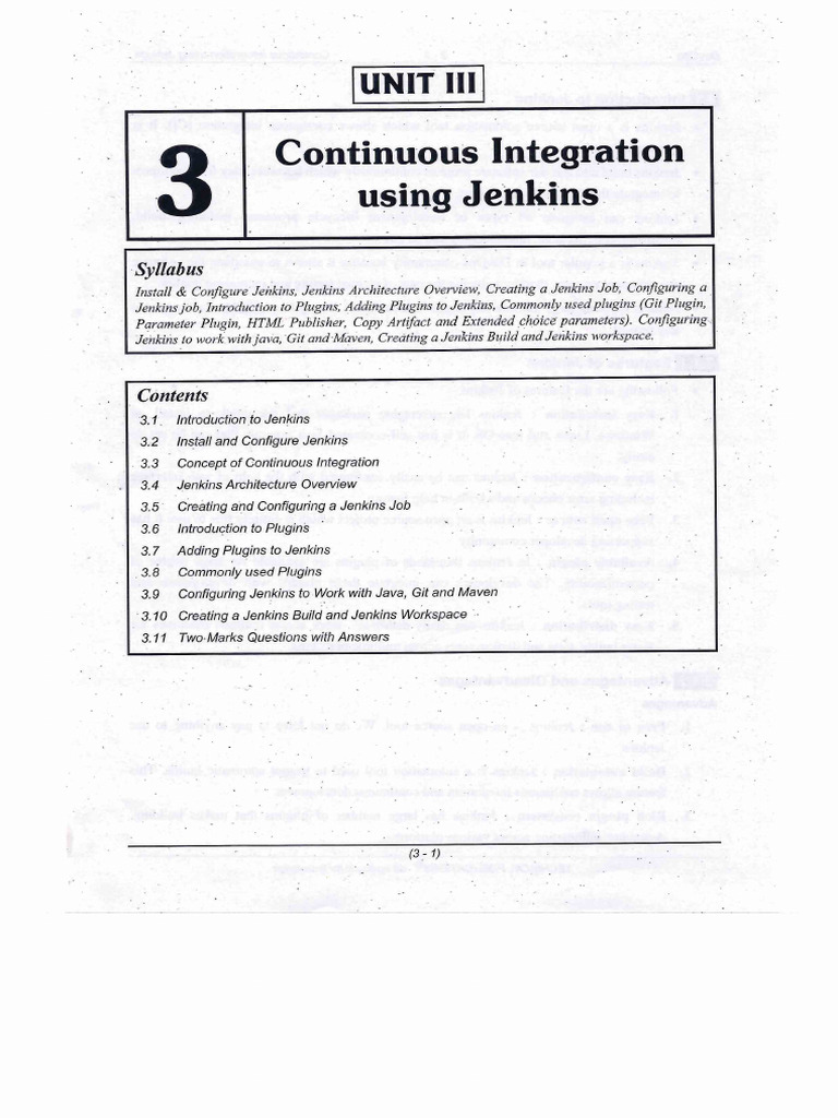 Jenkins Architecture | PDF