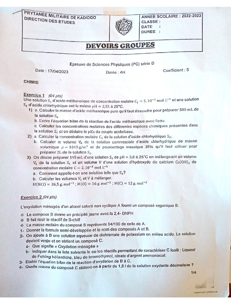 2023 PDF Math Et SVT | PDF