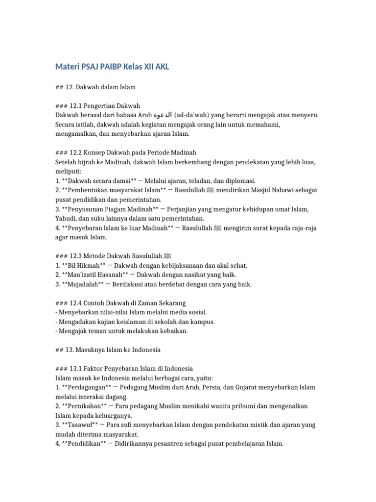 Materi PSAJ PAIBP Kelas XII AKL | PDF