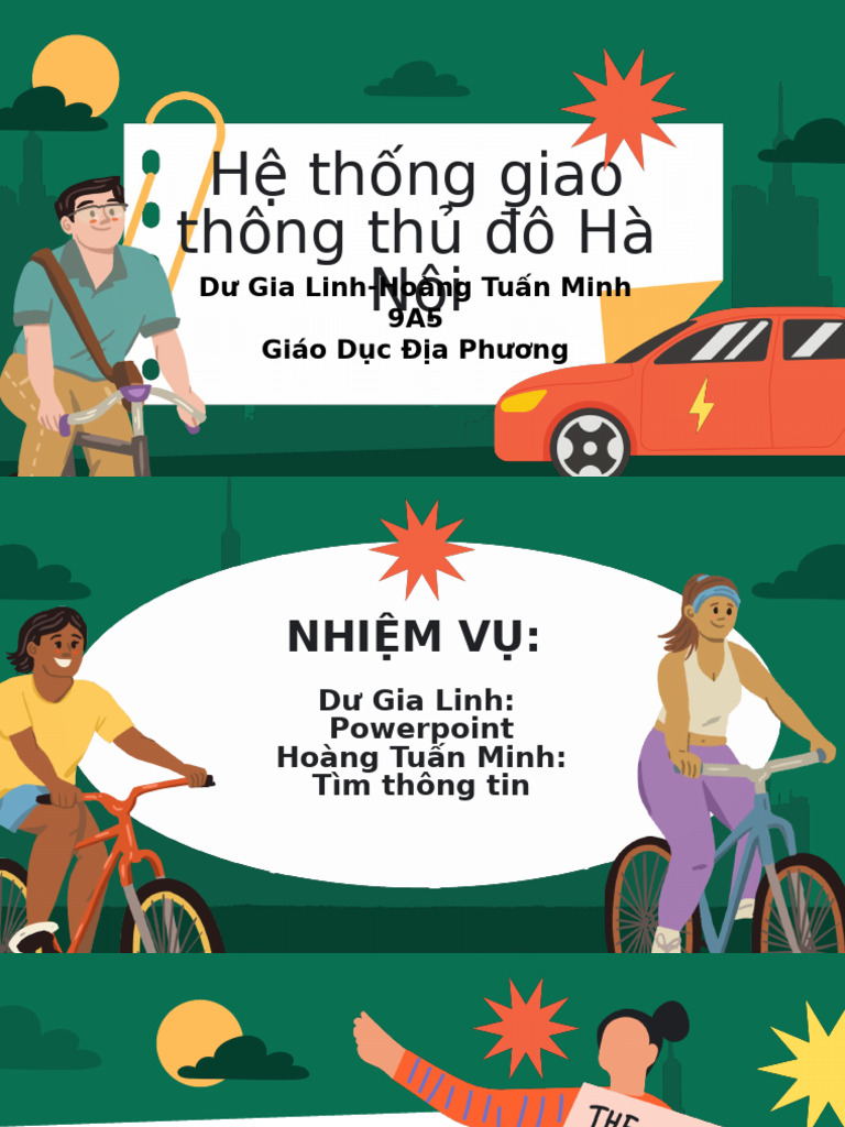 Green Illustrative Green Transportation Presentation | PDF