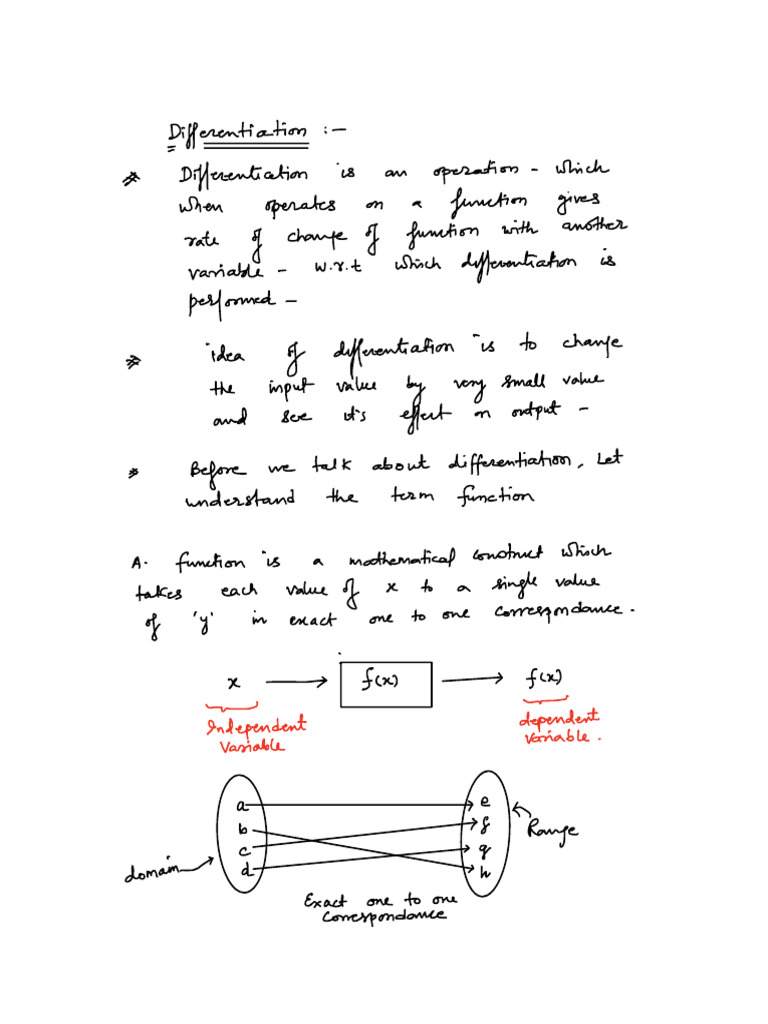 1.basics of Differentiation | PDF | Derivative | Function (Mathematics)