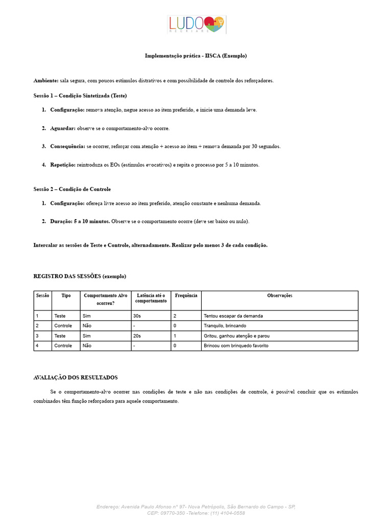 Implementação prática - IISCA | PDF