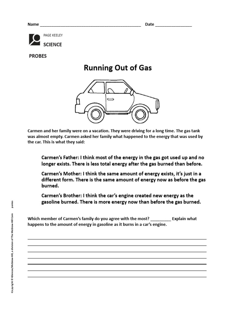 Running Out of Gas Probe | PDF
