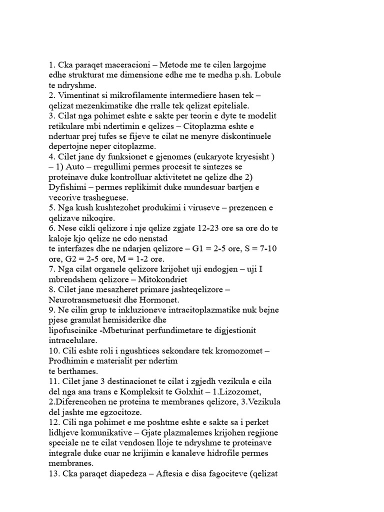 Biologji Pytje 3 | PDF