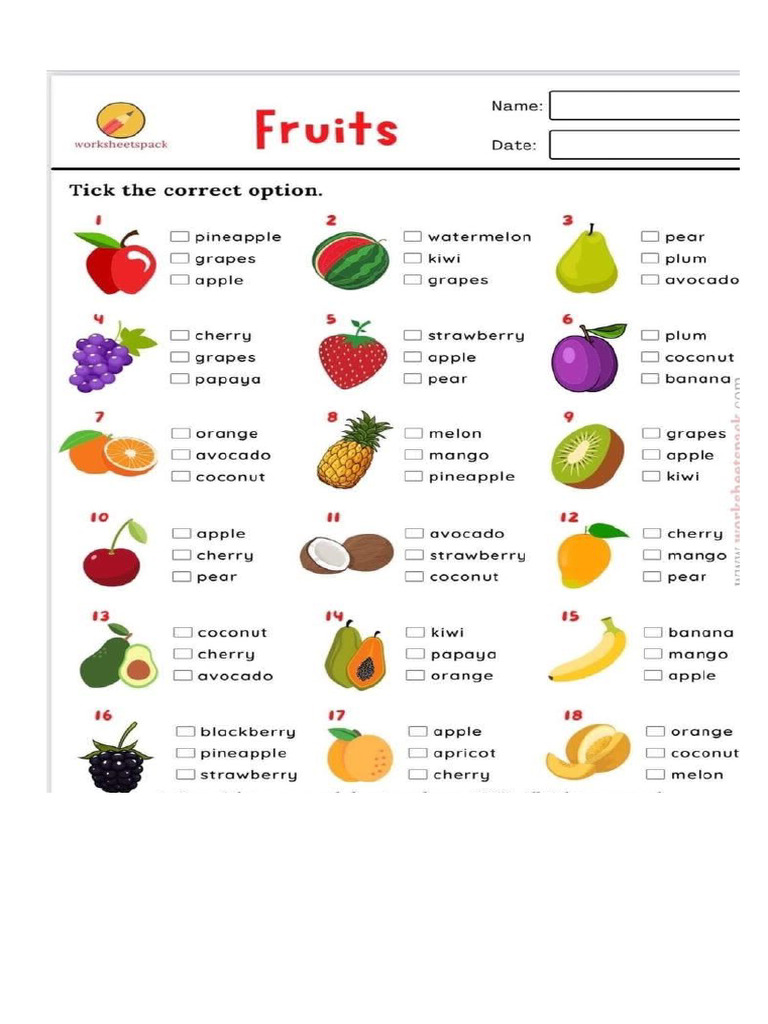 Fruits Vegetables | PDF