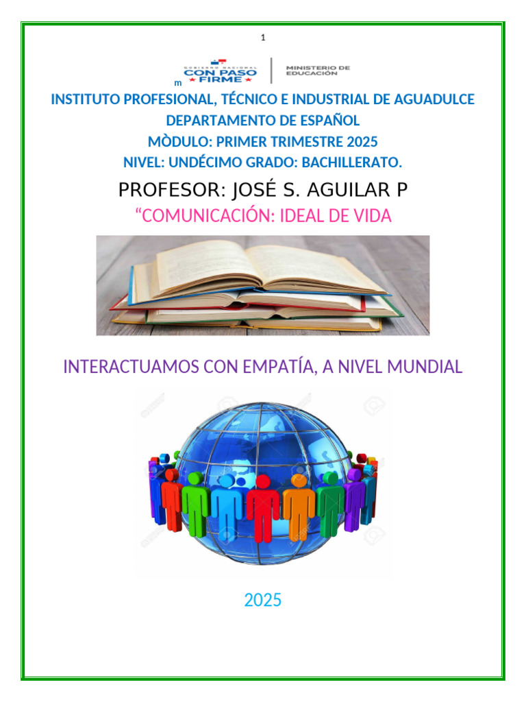 MÒDULO NUEVO PRIMER TRIMESTRE 2025 11o MODIFICADO | PDF | Comunicación | Sílaba
