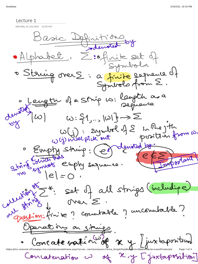 Theory of Computation | PDF