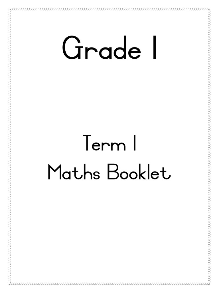 Grade 1 Term 1 Maths Book | PDF