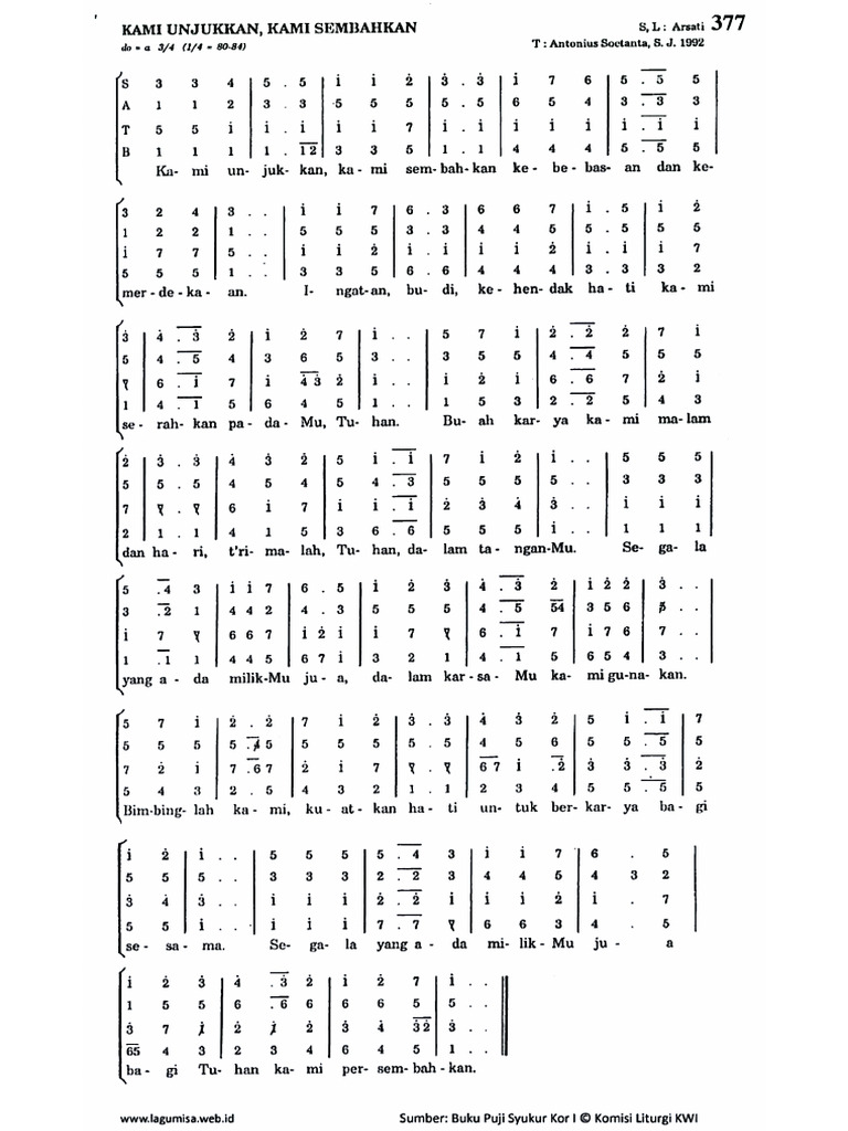 PS 377 (Kami Unjukkan, Kami Sembahkan) | PDF