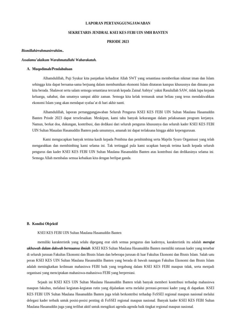 LPJ Sekjend Ksei Kes 2023 | PDF