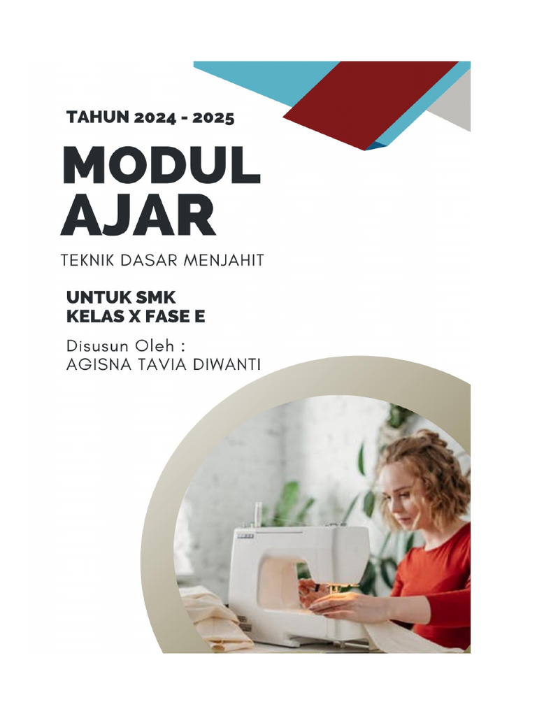 Modul Ajar Teknik Menjahit X | PDF