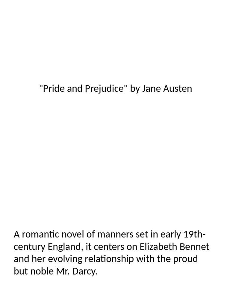 Pride and Prejudice | PDF