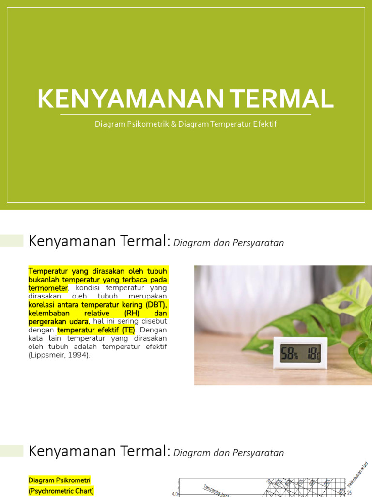 Diagram Psikometrik untuk Kenyamanan Termal | PDF