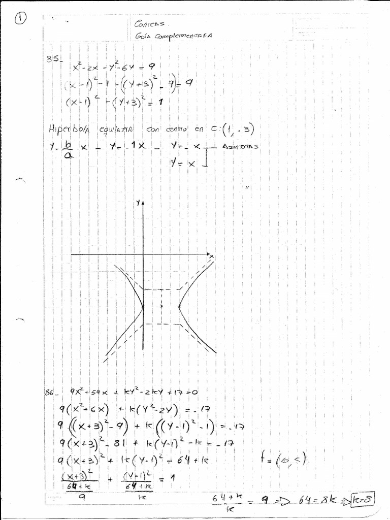 Conicas (Guia Complementaria) | PDF