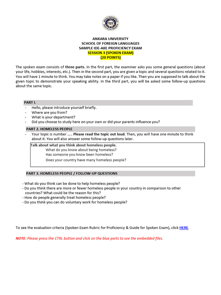 IDE-AKE Sample Proficiency Exam - Session 3ç | PDF