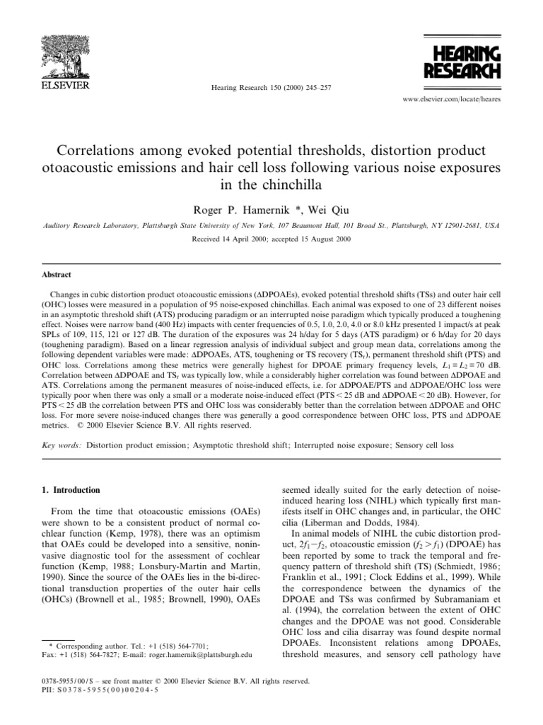 Hamermik2000 - Correlations Among Potential Thresholds Distortions ...