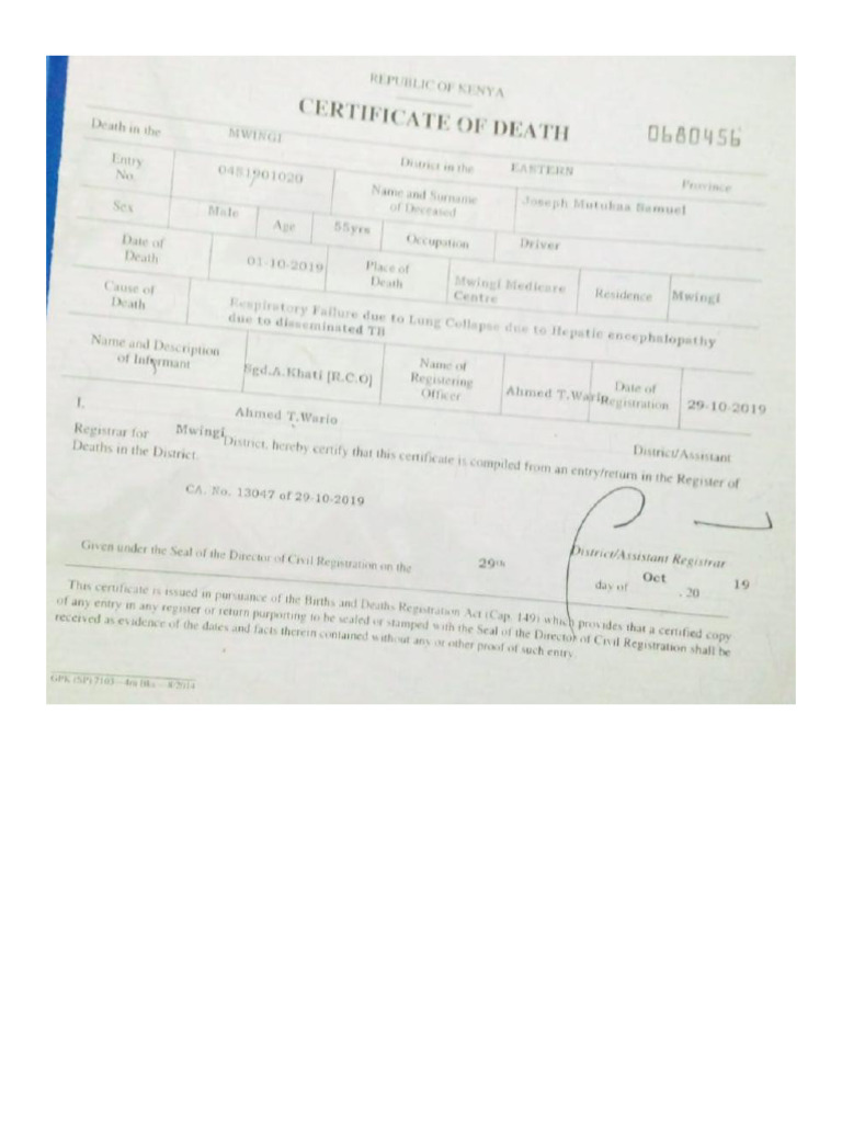 Death Cert | PDF