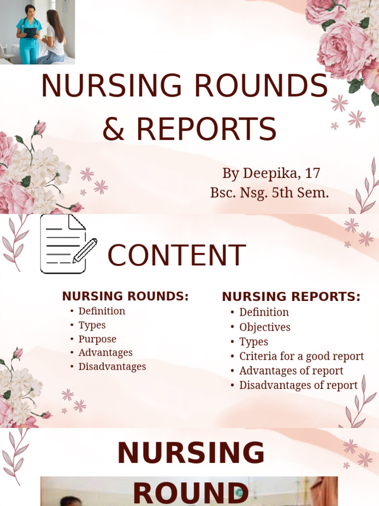 Nursing Rounds and Report - 20250309 - 200227 - 0000 | PDF | Nursing ...
