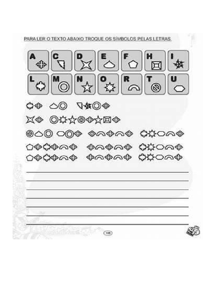 Atividade Símbolos | PDF