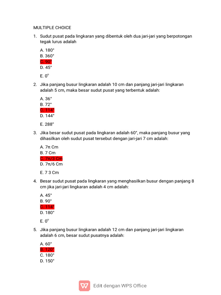 Latihan Soal Psaj NKPI 2025 | PDF