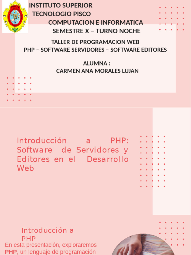 PHP Software de Servidores y Editores en El Desarrollo Web | PDF
