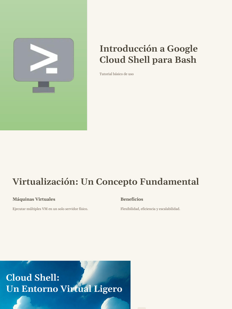 Introducción a Google Cloud Shell Bash | PDF