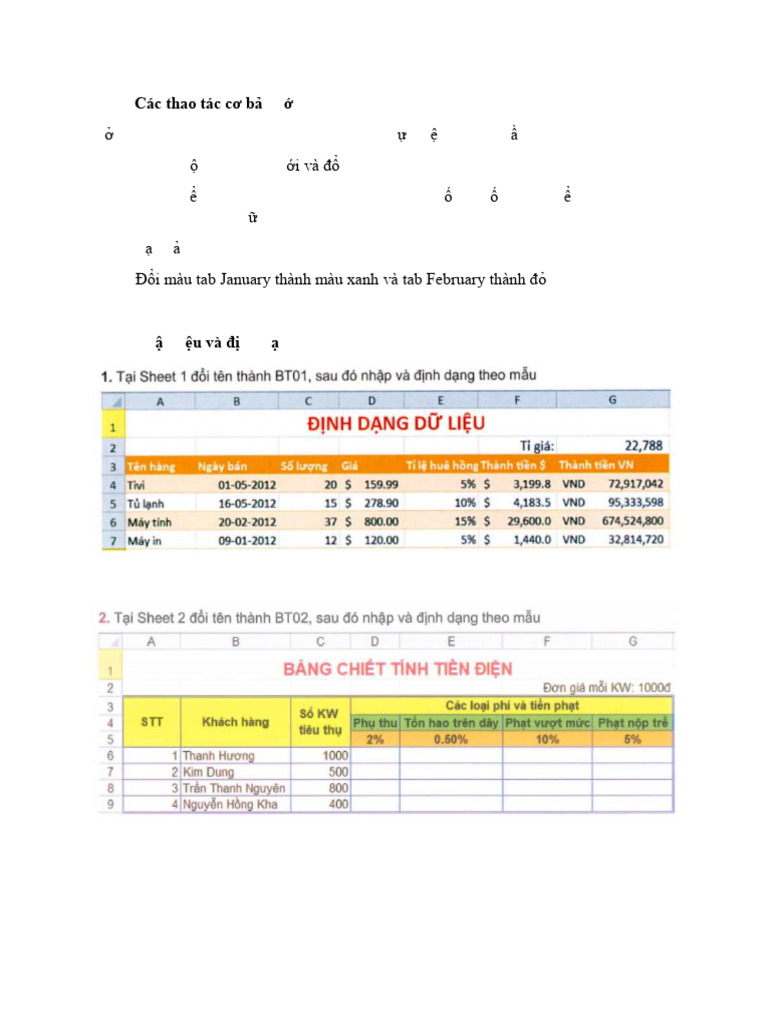 THVP - Bai Tap Buoi 8-Excel | PDF