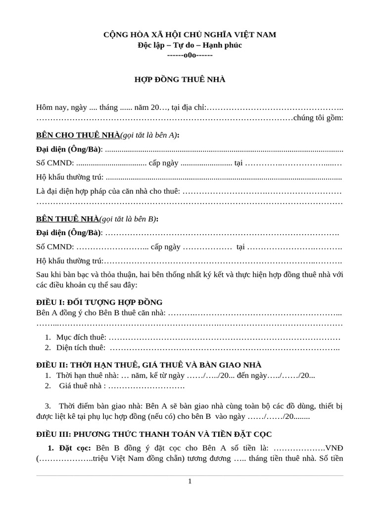 Thuê Nha | PDF