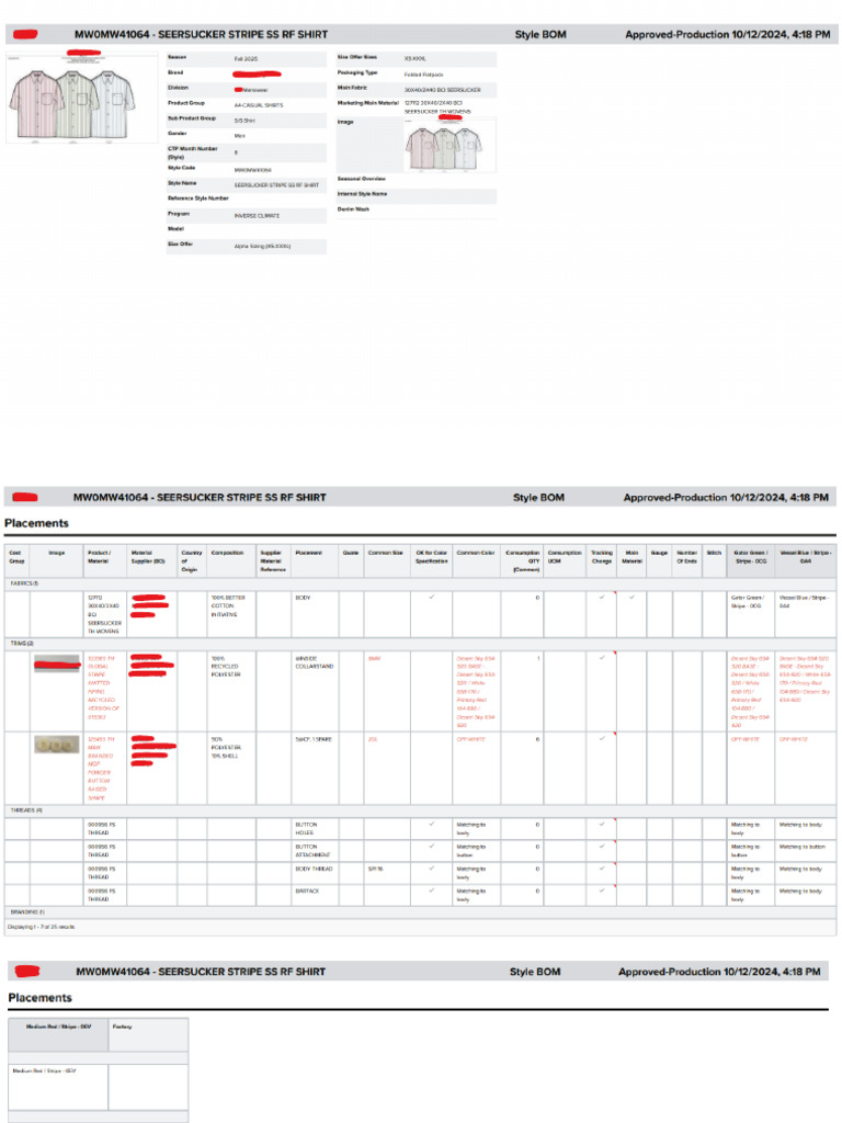 Half Sleeve Shirt Techpack | PDF