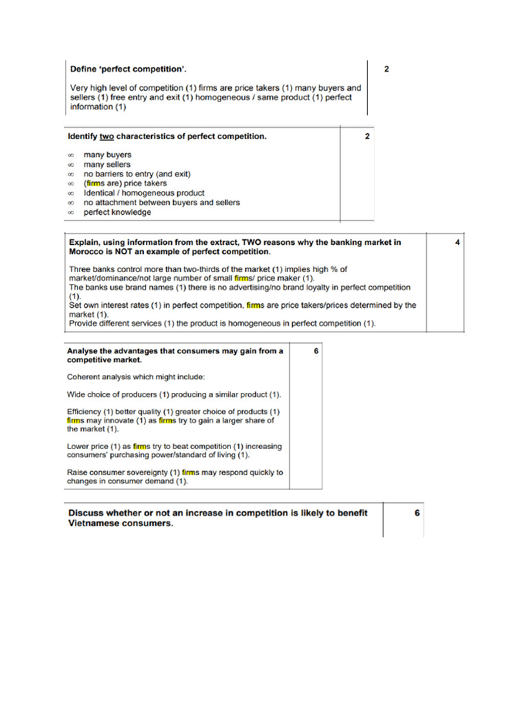 Chapter 23 Economics IGCSE | PDF