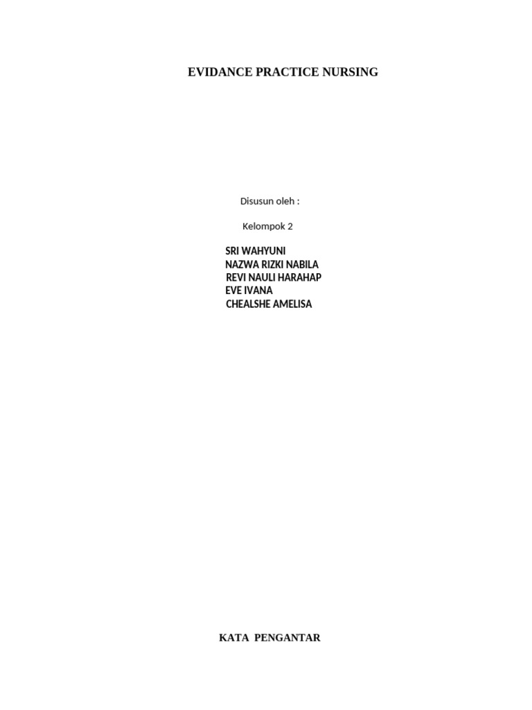 Evidance Practice Nursing 1 | PDF