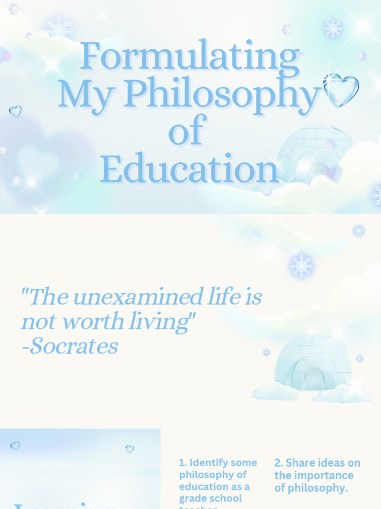 Philosophy of Education for Teachers | PDF | Philosophy Of Education ...