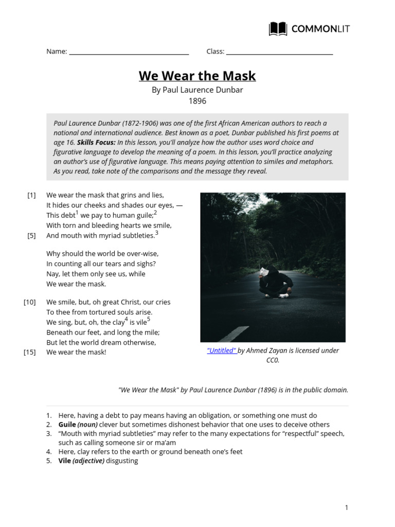 We Wear The Mask | PDF