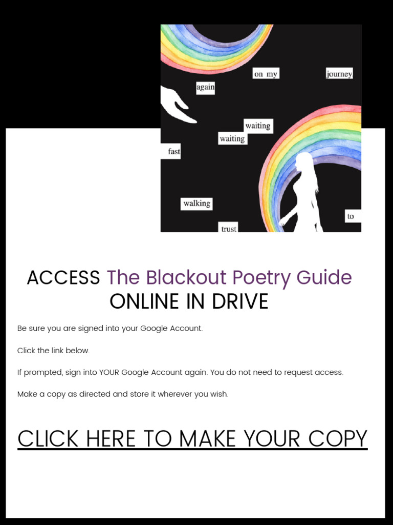 Blackout Poetry Activity | PDF